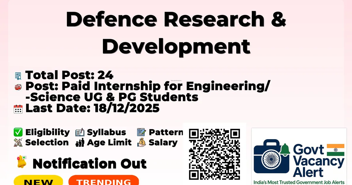 Defence Research & Development Organisation, Scientific Analysis Group ...