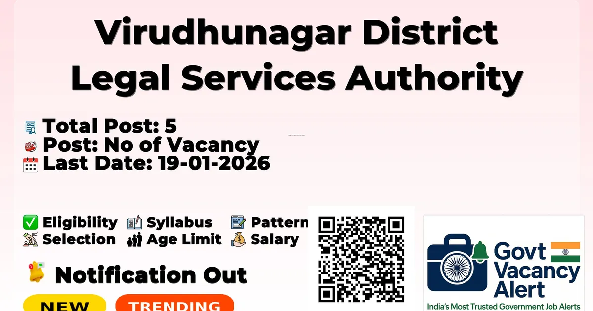 Virudhunagar District Legal Services Authority (DLSA, Virudhunagar ...