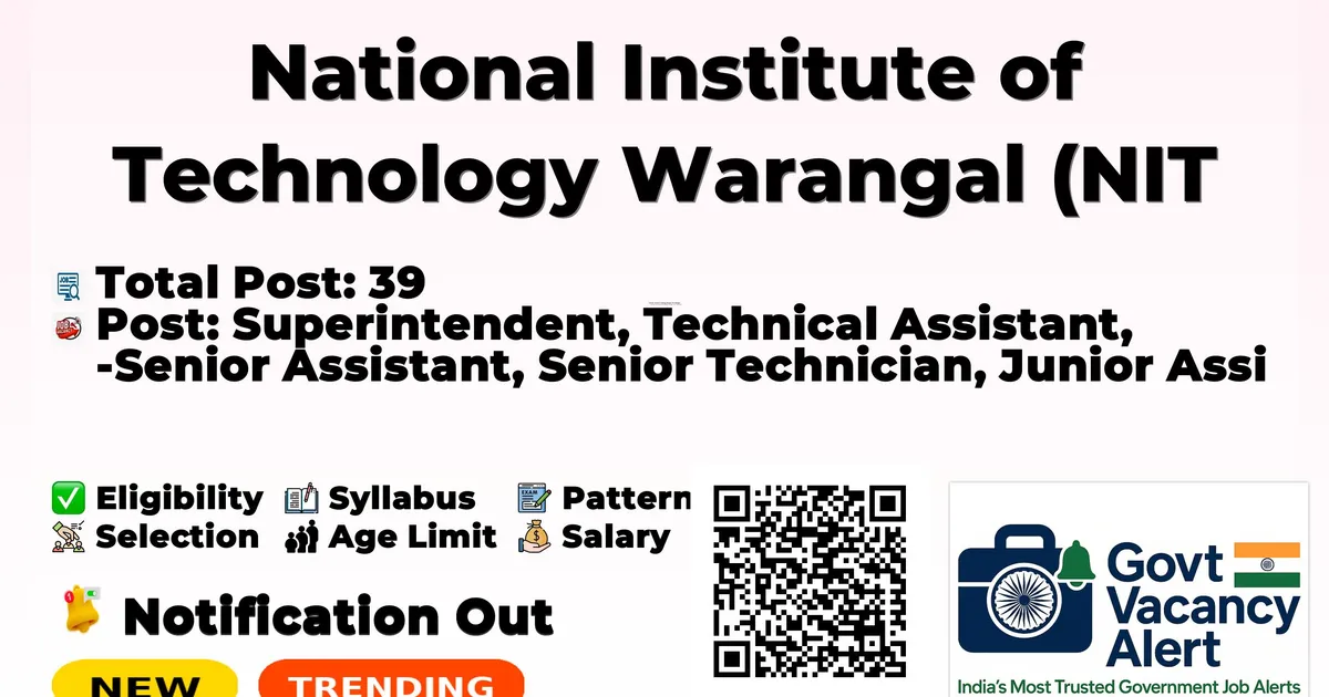 National Institute of Technology Warangal (NIT Warangal ...