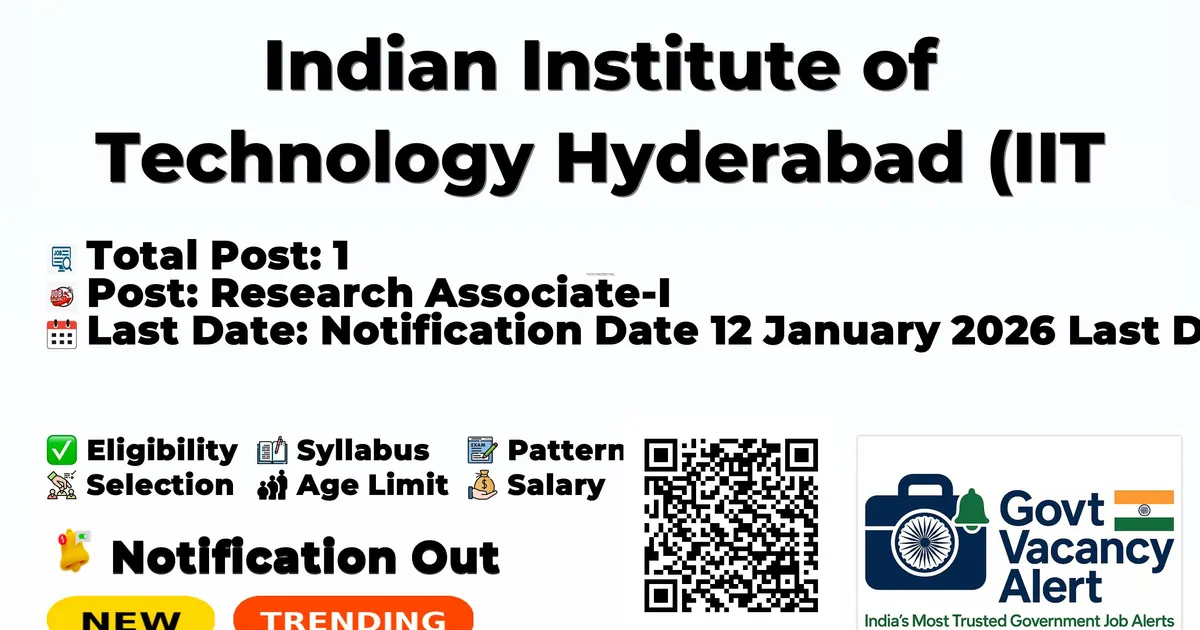 Indian Institute of Technology Hyderabad (IIT Hyderabad) - Research ...