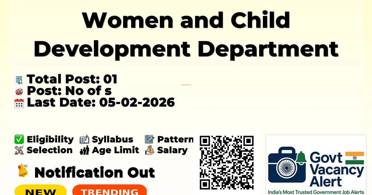 Women and Child Development Department Odisha (WCD Odisha) - No of ...